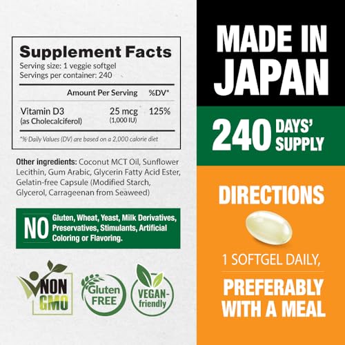 easy to swallow vitamin D3 capsules