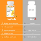easy to swallow vitamin D3 softgels