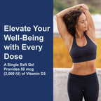 Easy to swallow Vitamin D3 softgels