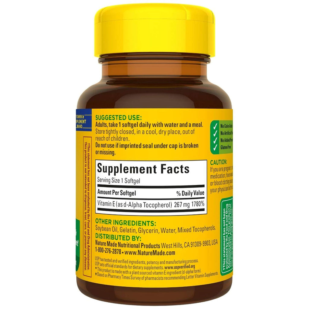 easy to swallow vitamin E capsules