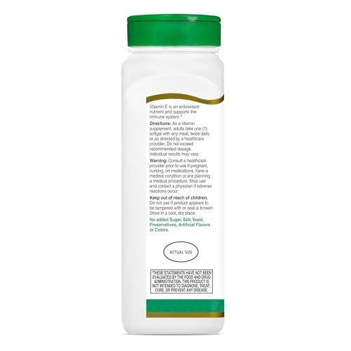 easy to swallow vitamin e capsules