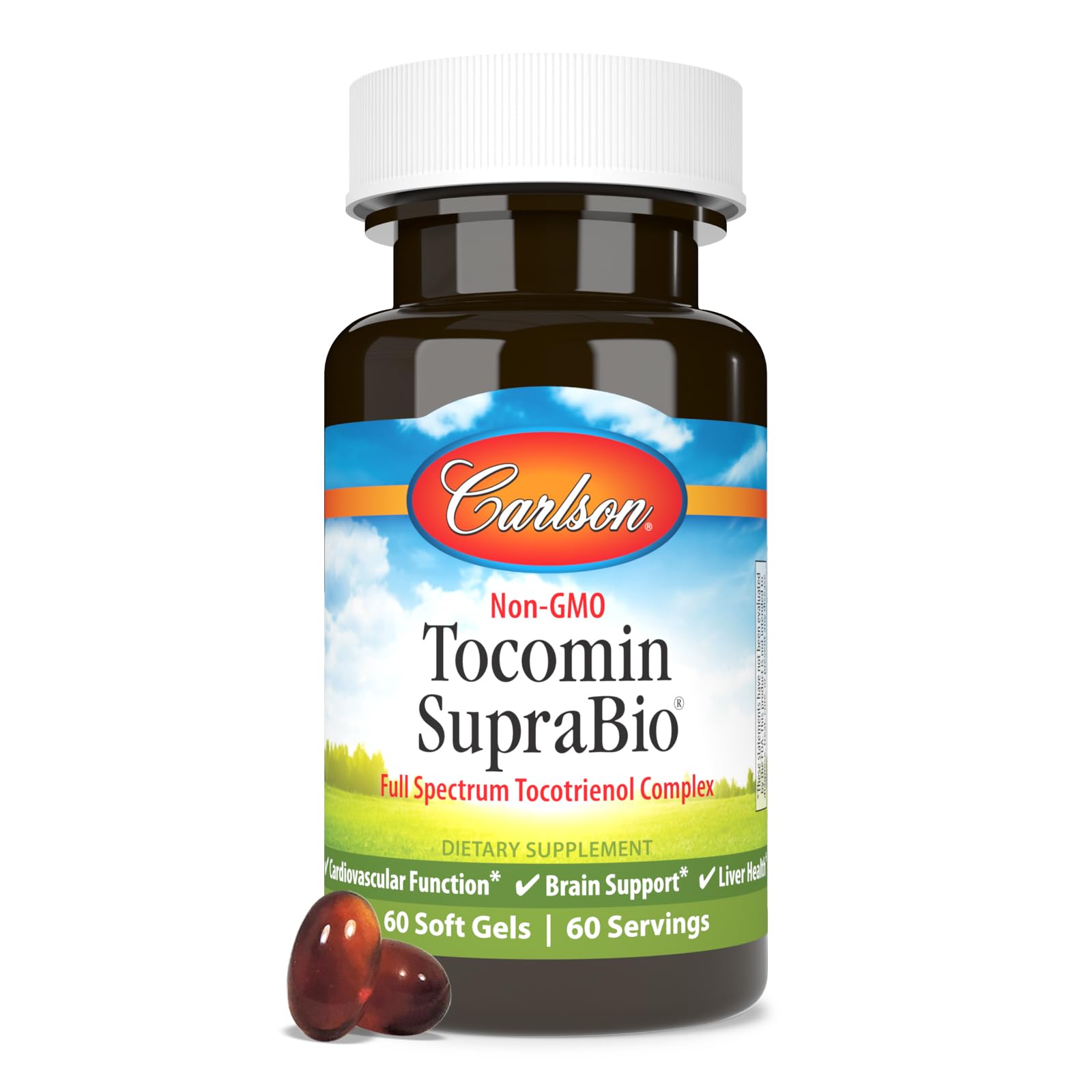 Easy to swallow vitamin e softgels