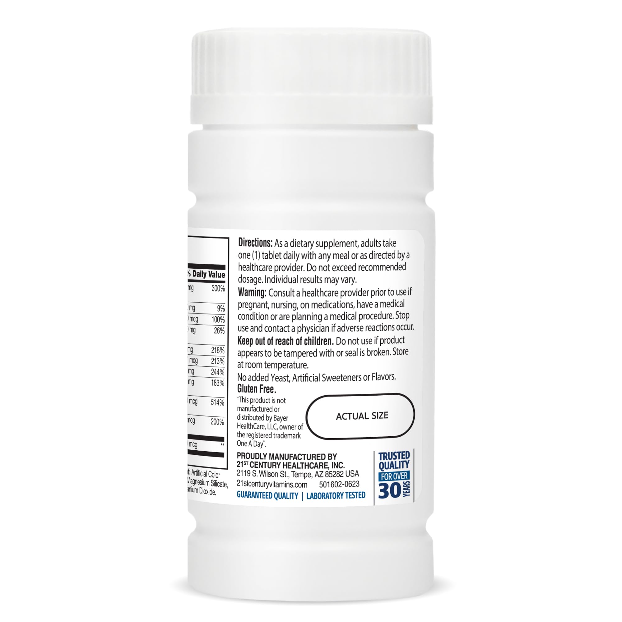 easy to swallow vitamin tablets