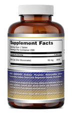 easy to swallow zinc gluconate tablets