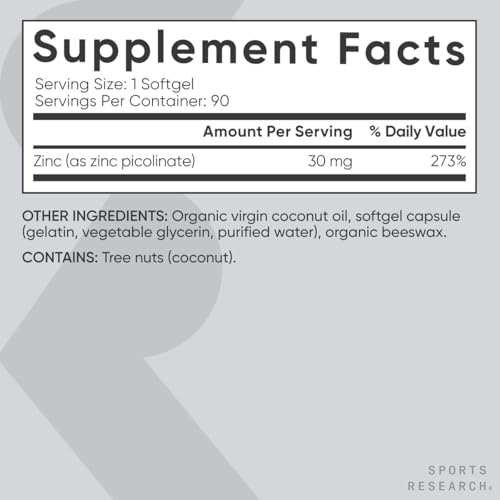 easy-to-swallow zinc softgels
