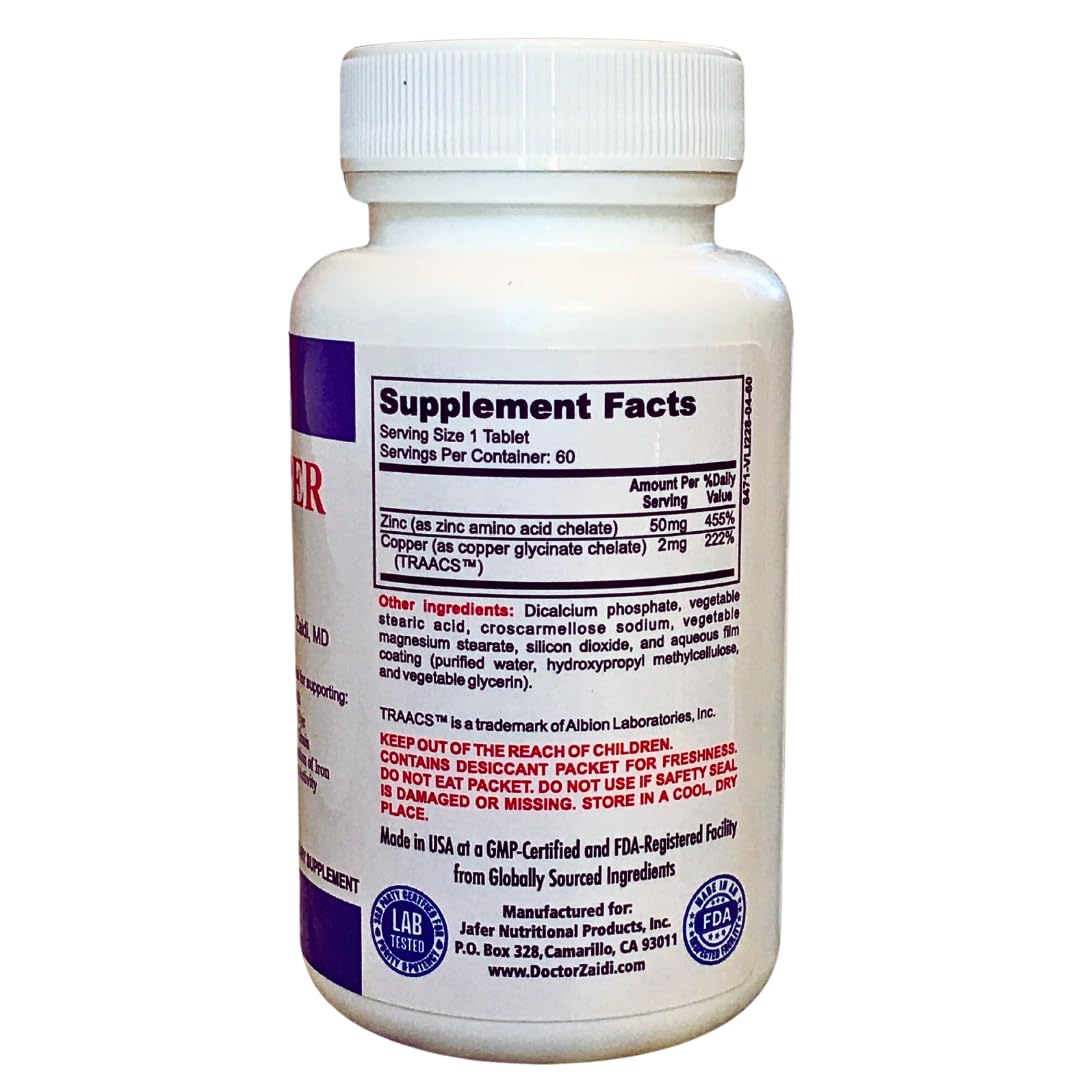 Easy-to-swallow zinc tablets for health