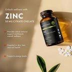 easy-to-swallow zinc vegetarian tablets