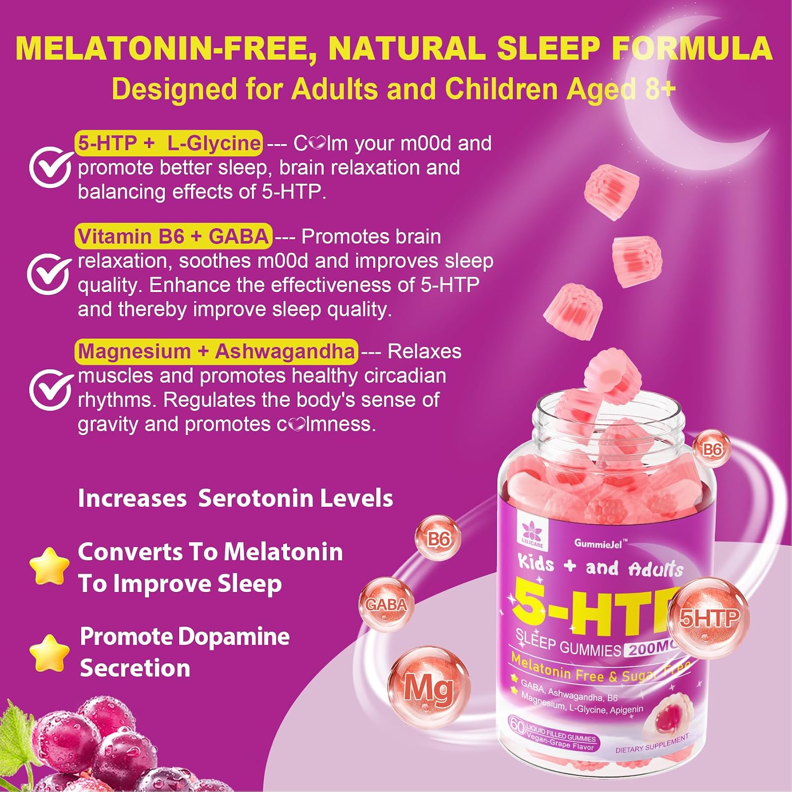 easy-to-take 5-htp gummy format