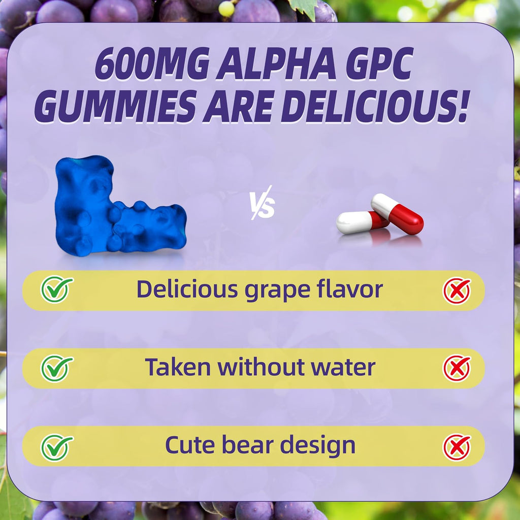 easy-to-take Alpha GPC vitamin B complex