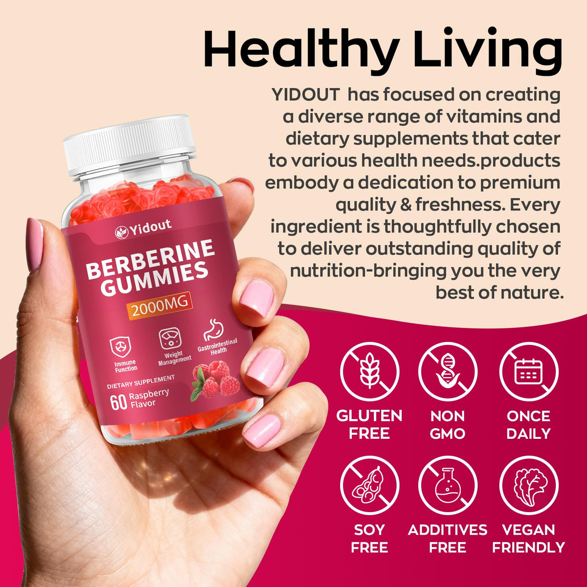 easy to take berberine hcl gummies