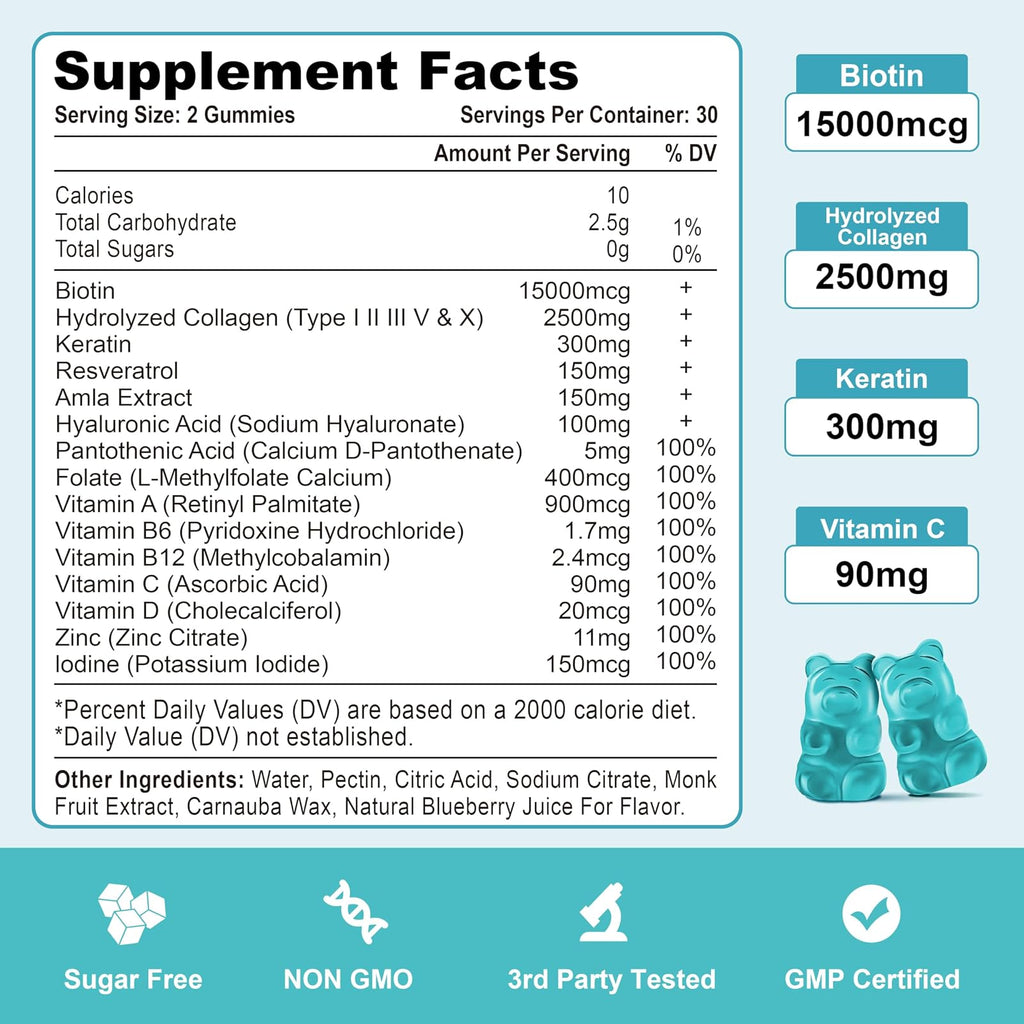 easy-to-take biotin gummies