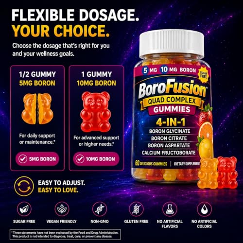 Easy-to-take BoroFusion gummies for trace minerals