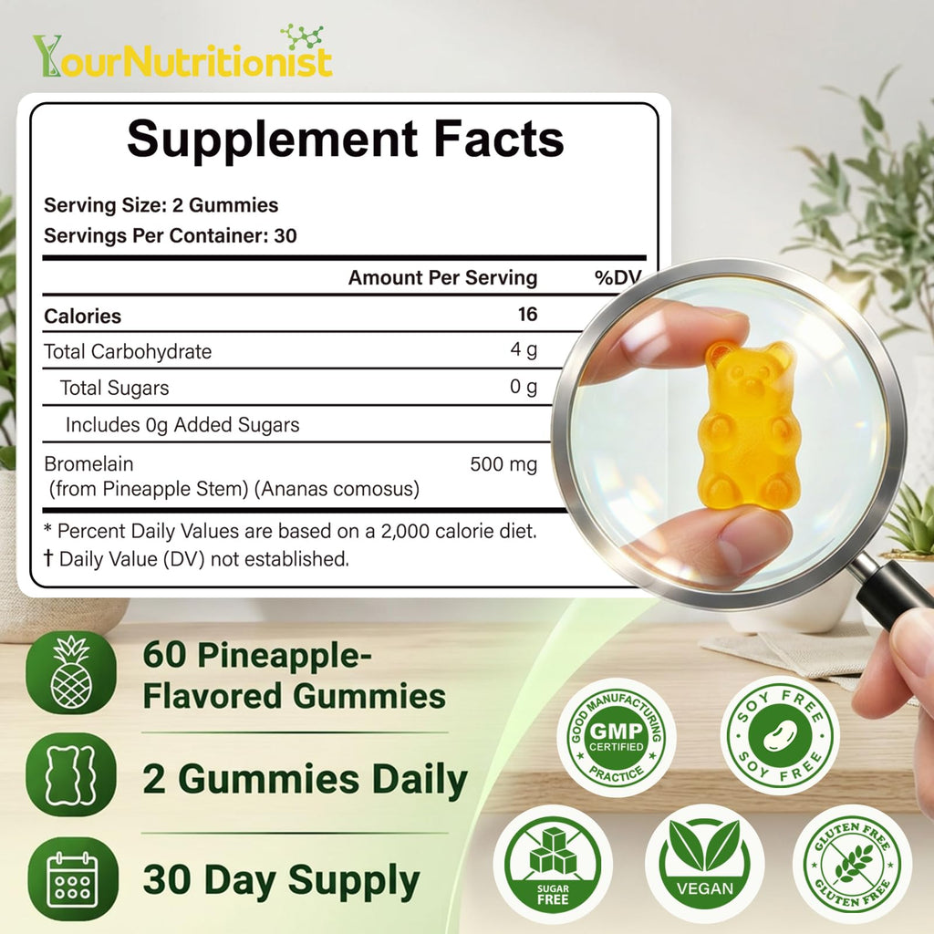 Easy-to-take bromelain chewables