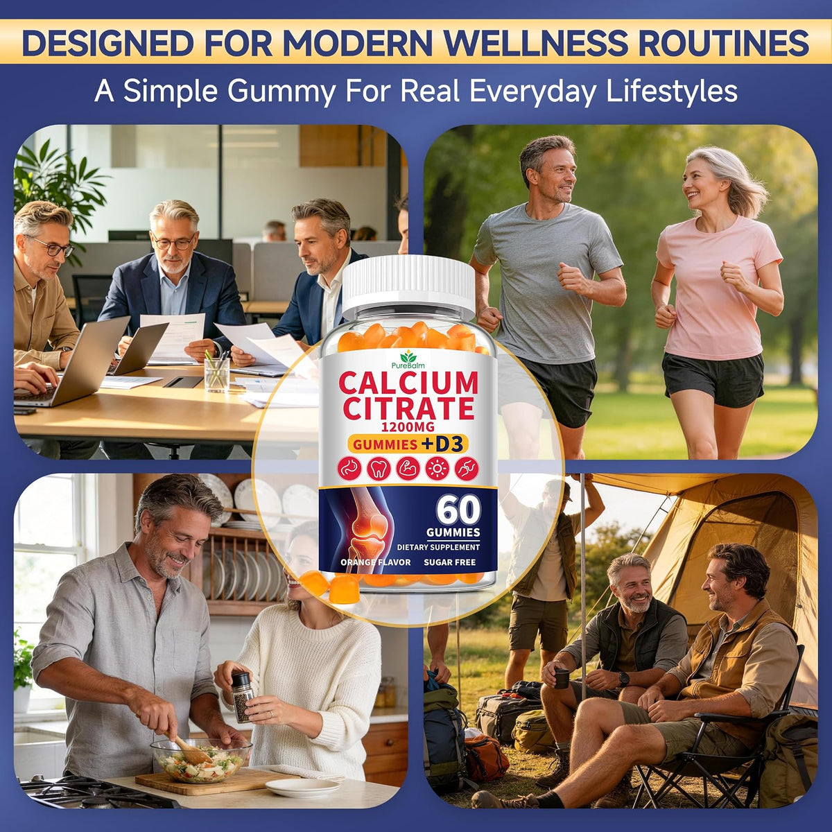 Easy-to-take calcium and vitamin D3