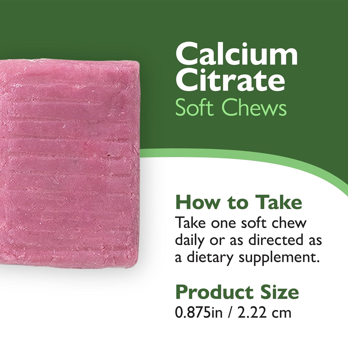 Easy-to-take calcium chews with added vitamin D