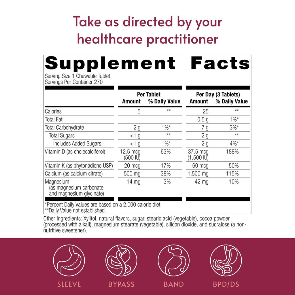 easy-to-take calcium citrate chewables