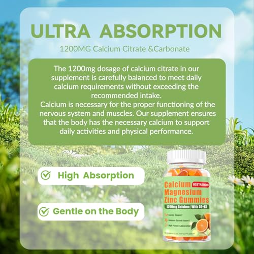 easy to take calcium supplement gummies