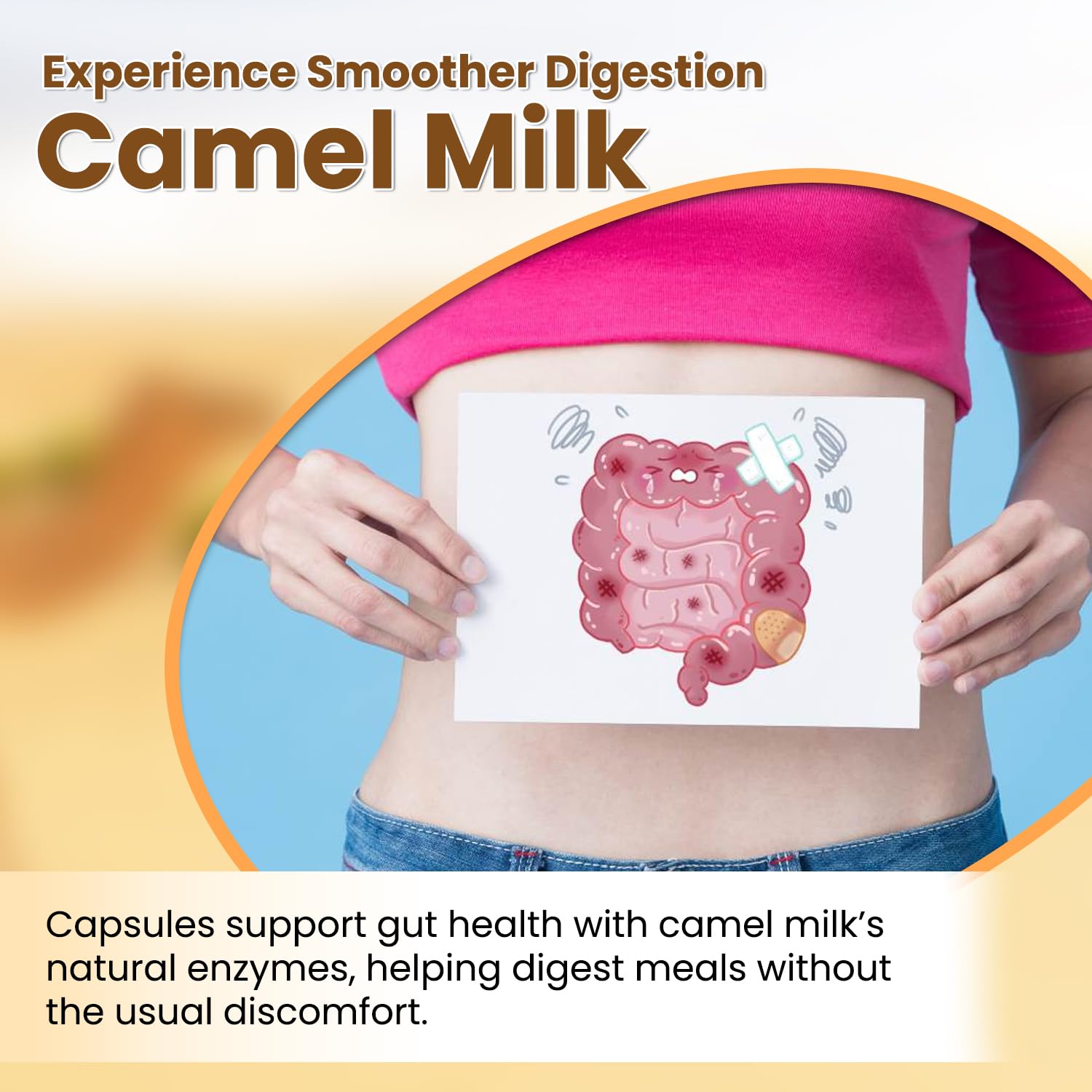 Easy-to-take camel milk capsules