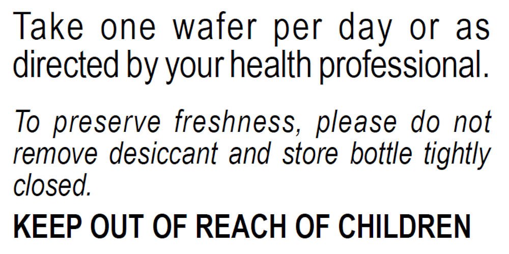 easy-to-take chewable vitamin wafers