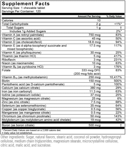 easy-to-take chewable vitamins for health