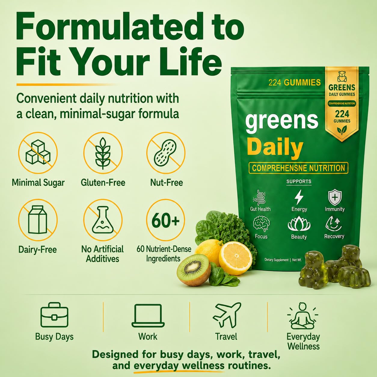 easy to take chlorella gummy vitamins
