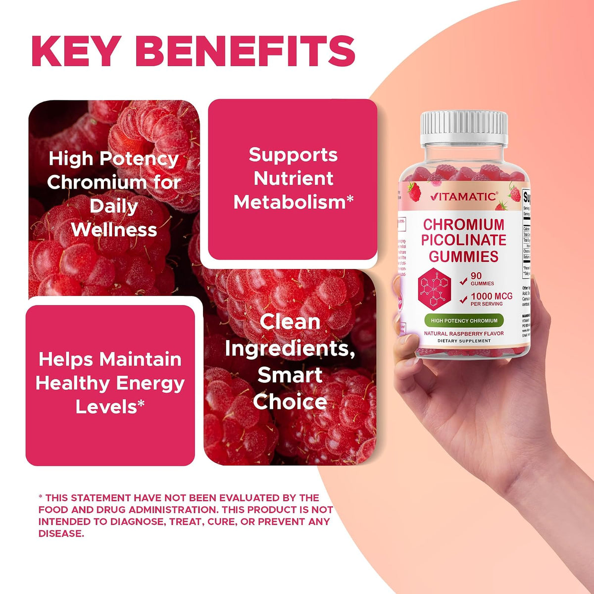 easy-to-take chromium picolinate gummies