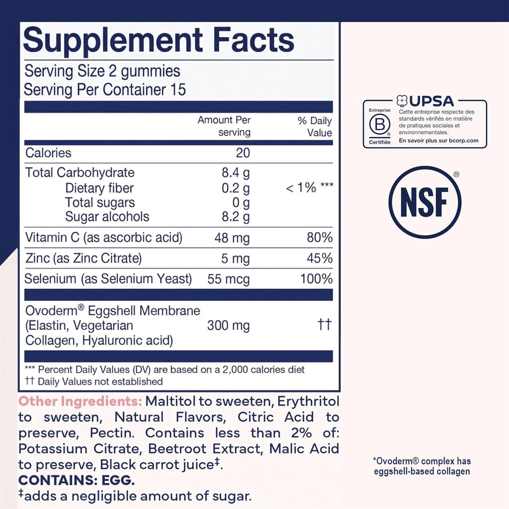 Easy to take collagen gummies for glow