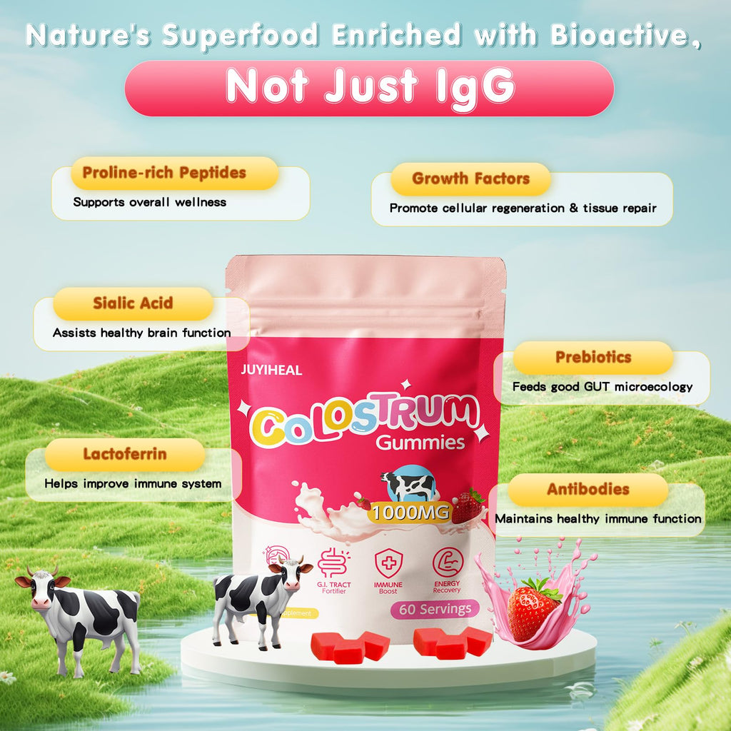 Easy-to-take colostrum gummies for health