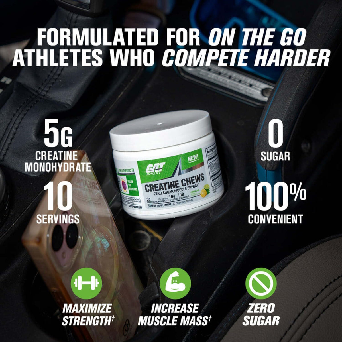 easy-to-take creatine chews