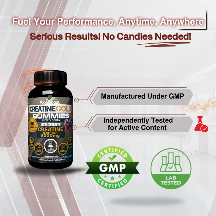 Easy-to-take creatine gummies for athletes