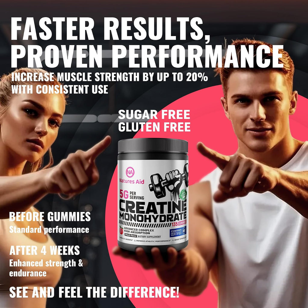 Easy-to-take creatine gummies for fitness