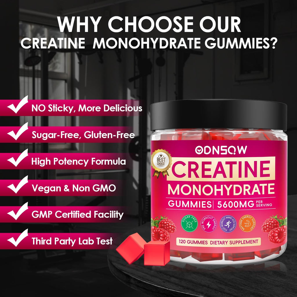 Easy-to-take creatine gummies for recovery