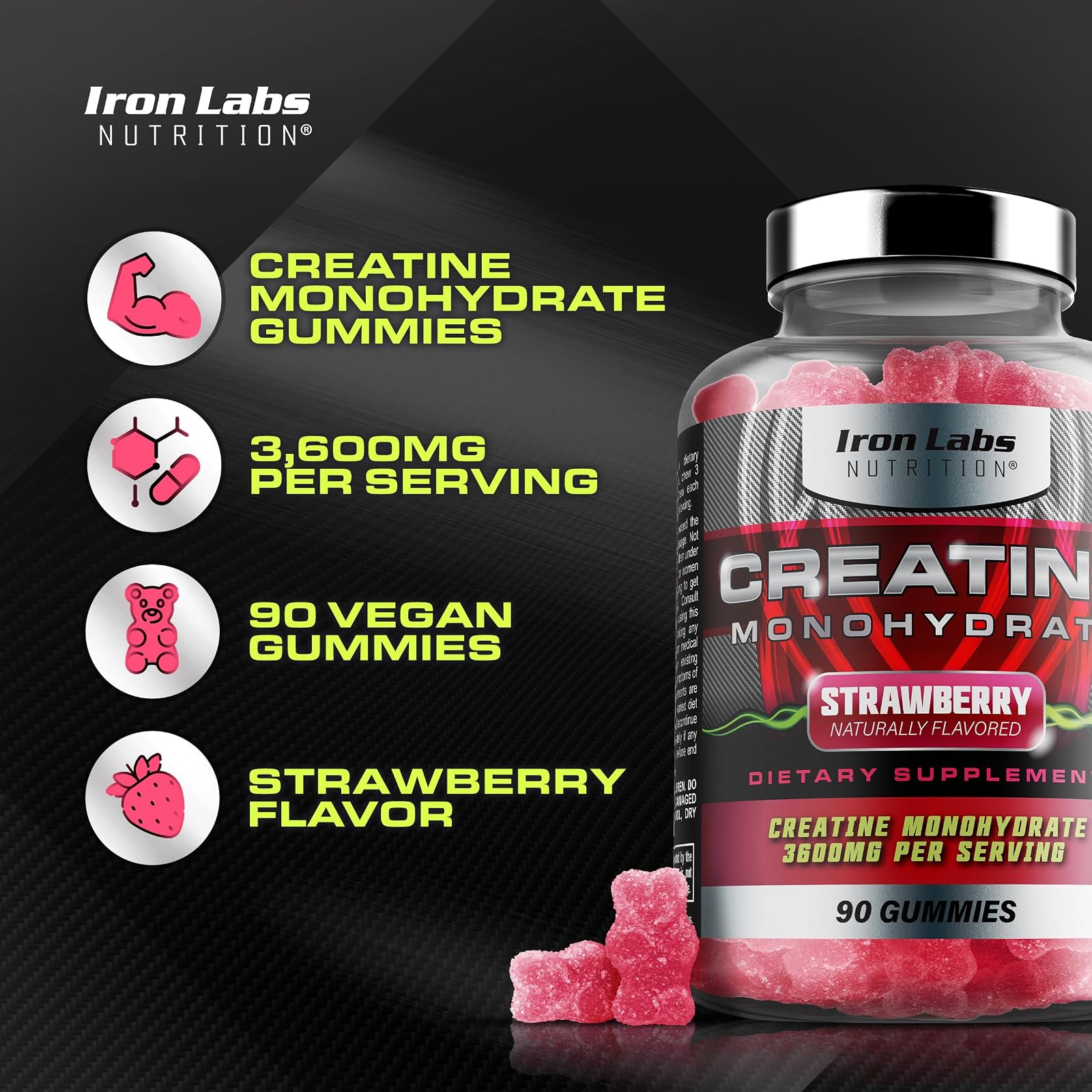 easy to take creatine gummies