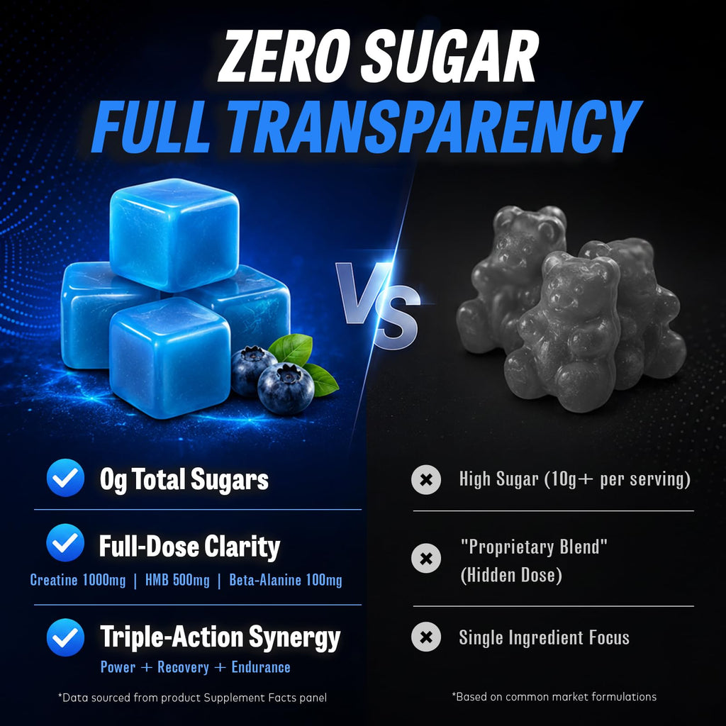 Easy-to-take creatine gummy format