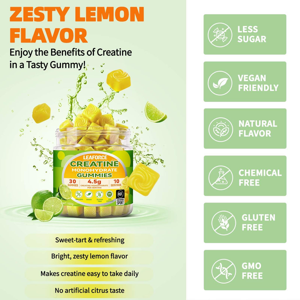 Easy-to-take creatine monohydrate gummies
