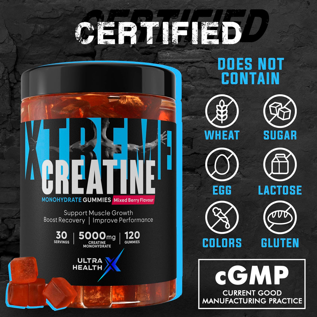 easy-to-take creatine monohydrate gummies