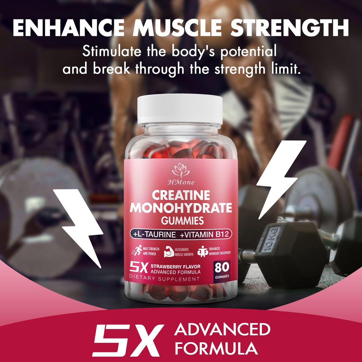 easy-to-take creatine monohydrate gummies