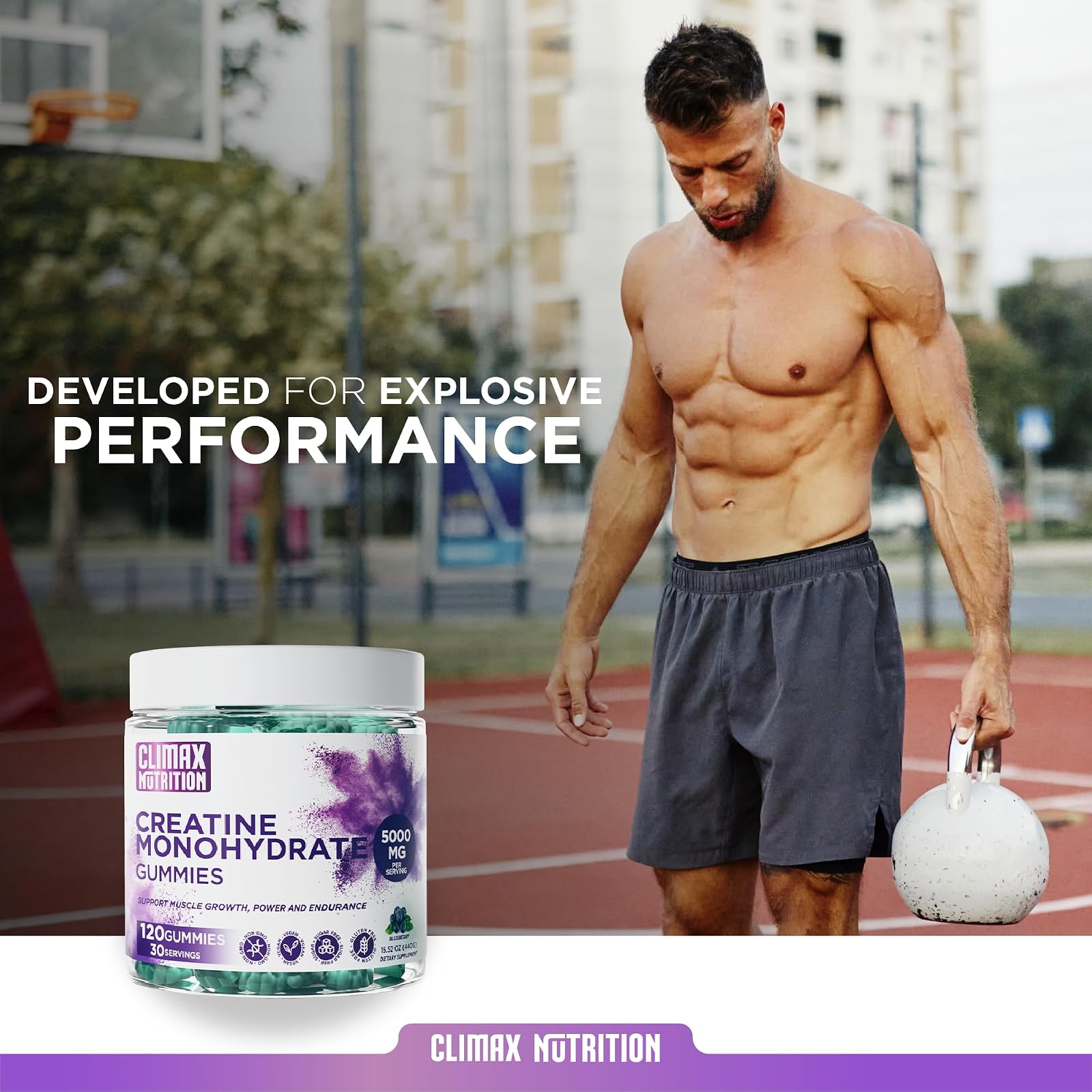 Easy-to-take creatine monohydrate supplement