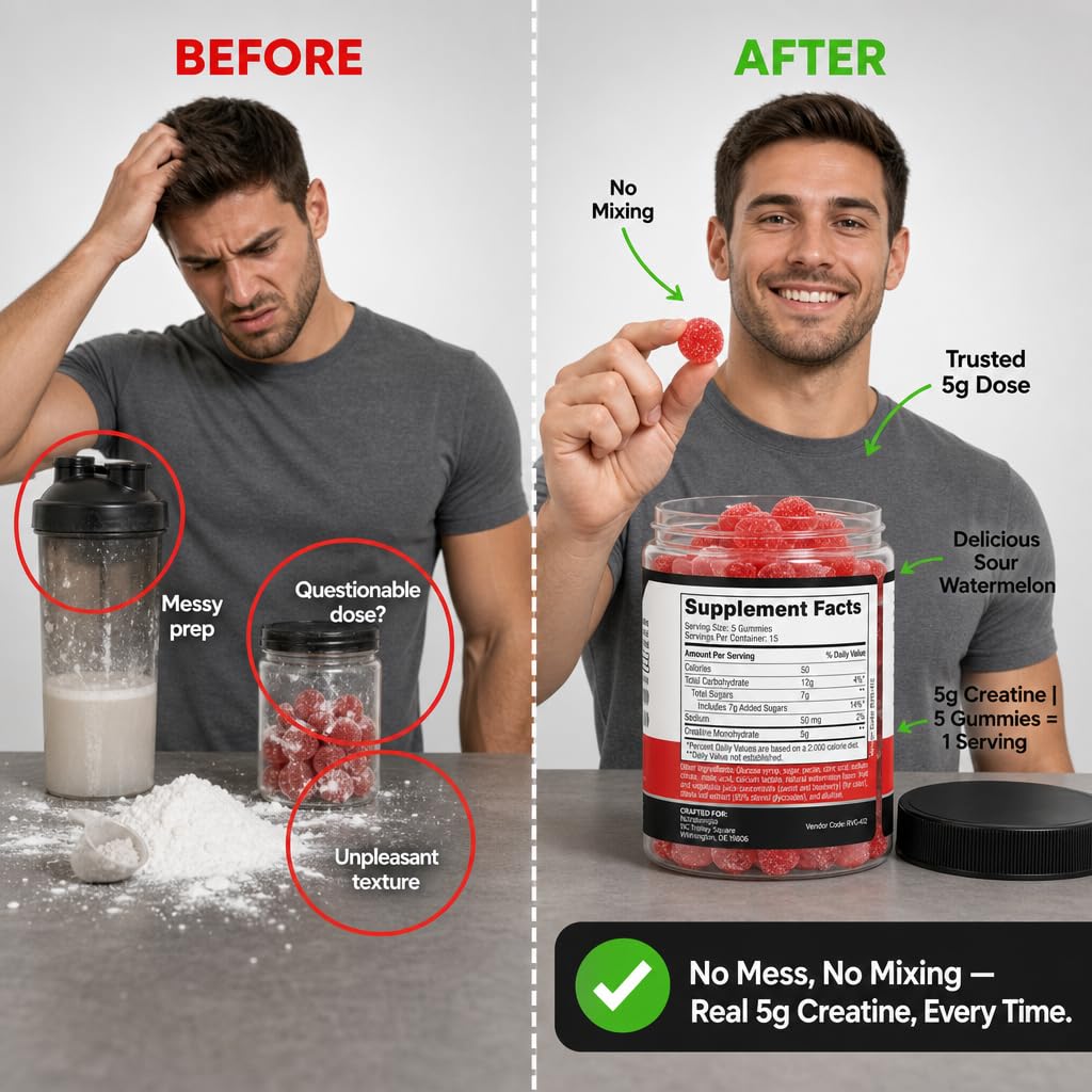 easy-to-take creatine supplement chews