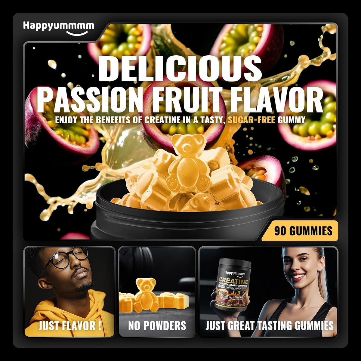 easy-to-take creatine supplement gummies