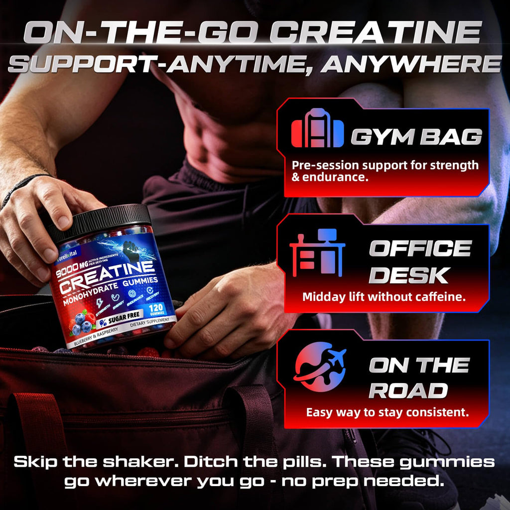 easy-to-take creatine supplement gummies