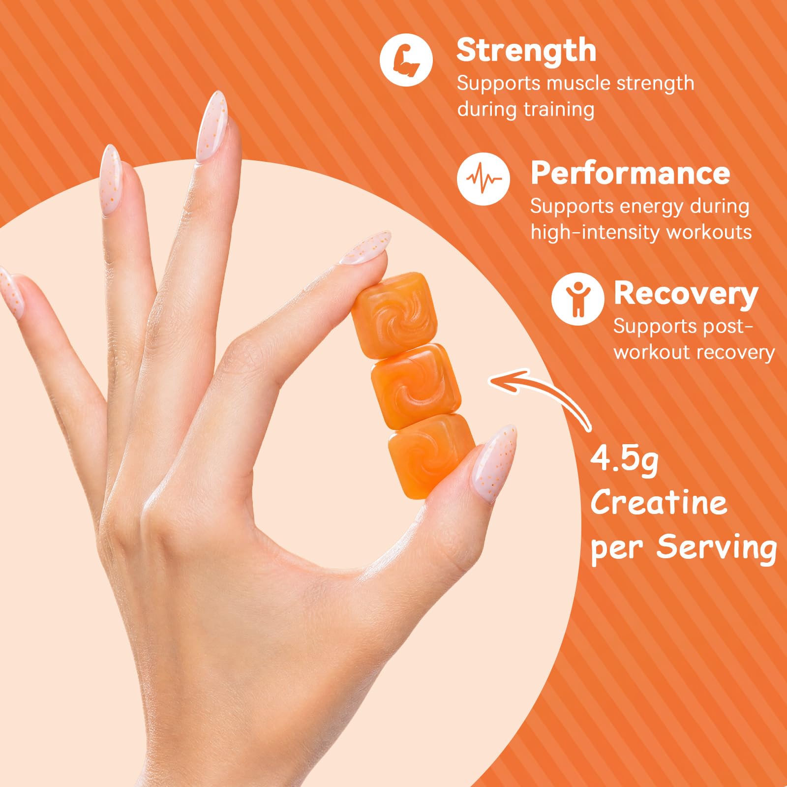 easy-to-take creatine supplement gummies
