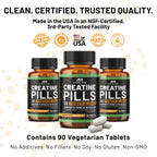 Easy-to-take creatine tablets for athletes