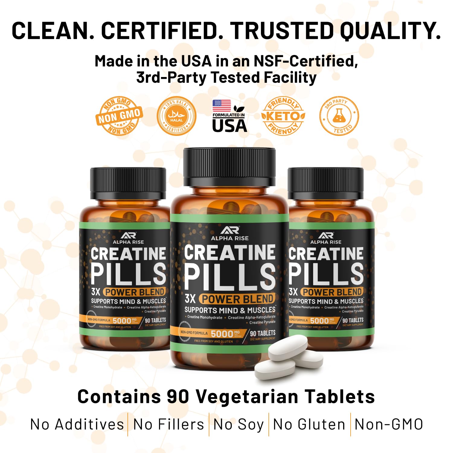 Easy-to-take creatine tablets for athletes