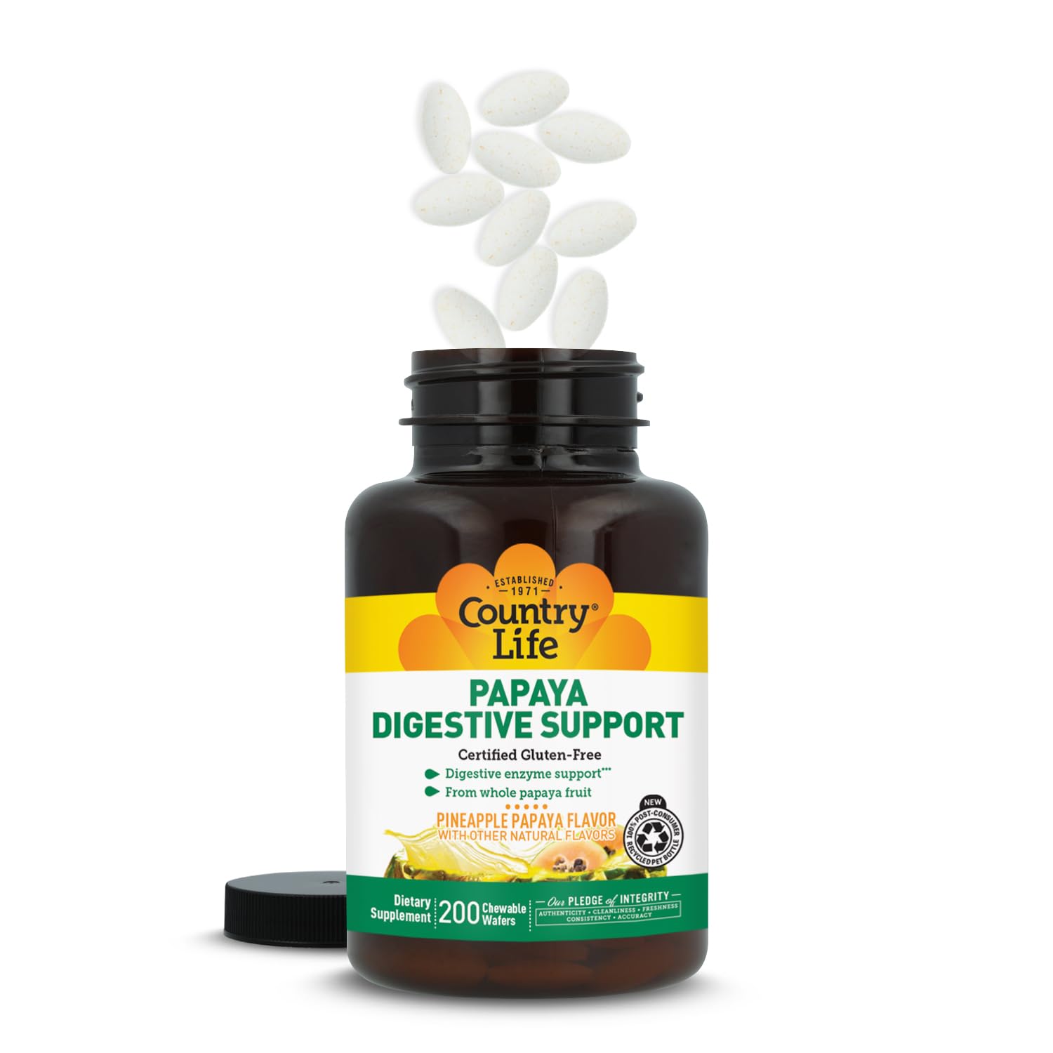 Easy-to-take digestive support wafers
