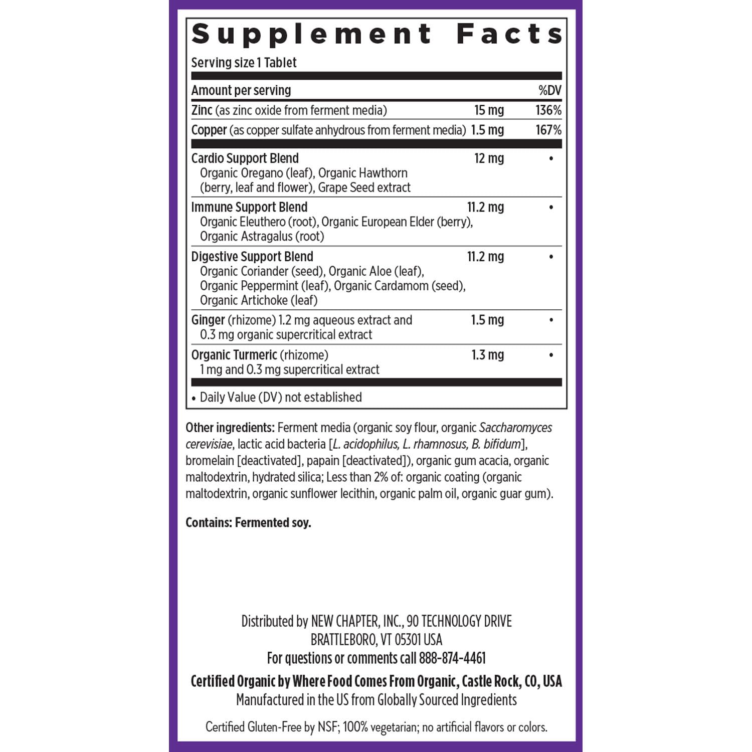 easy-to-take fermented zinc tablets