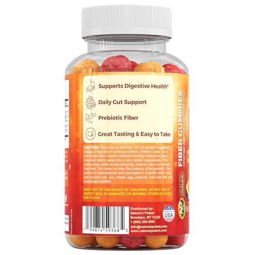 Easy-to-take fiber gummies for regularity