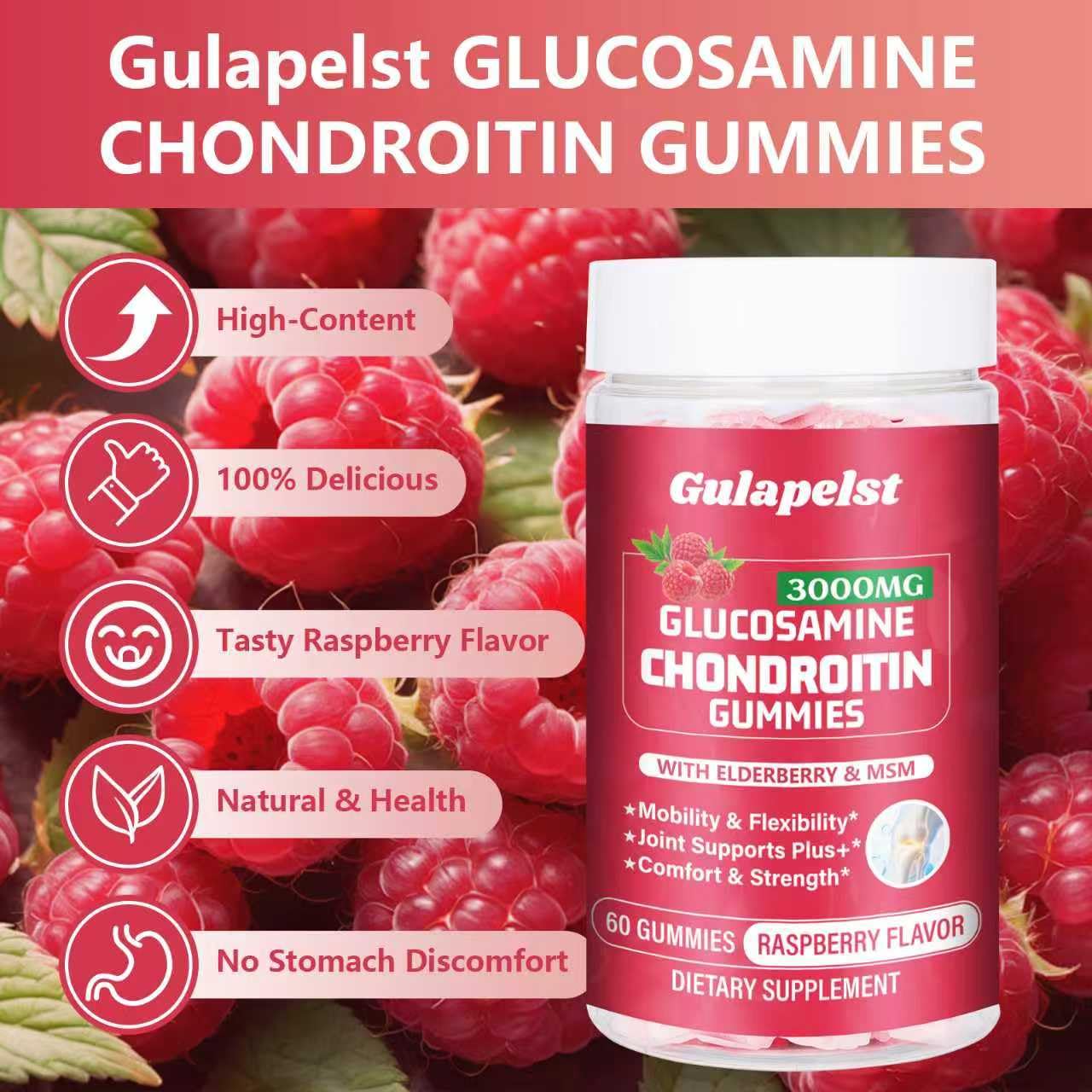 Easy-to-take glucosamine chondroitin gummies