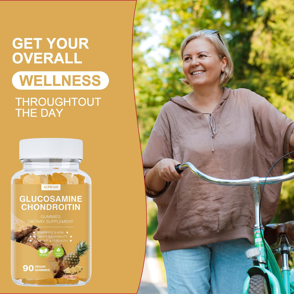 Easy-to-take glucosamine chondroitin gummies