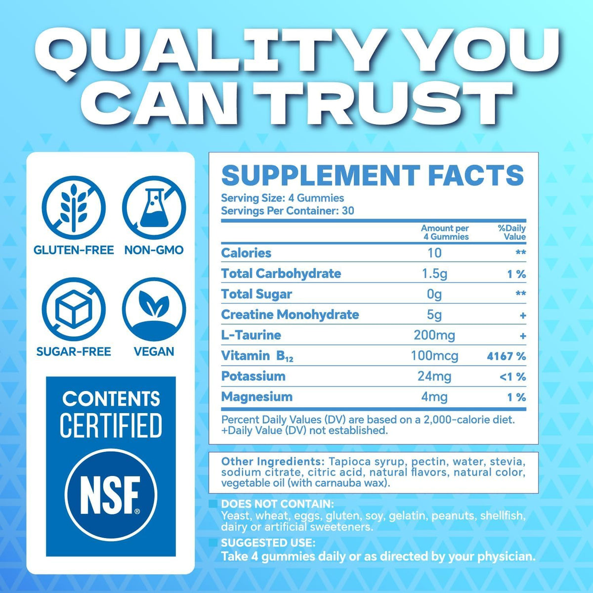easy-to-take gummy creatine supplement